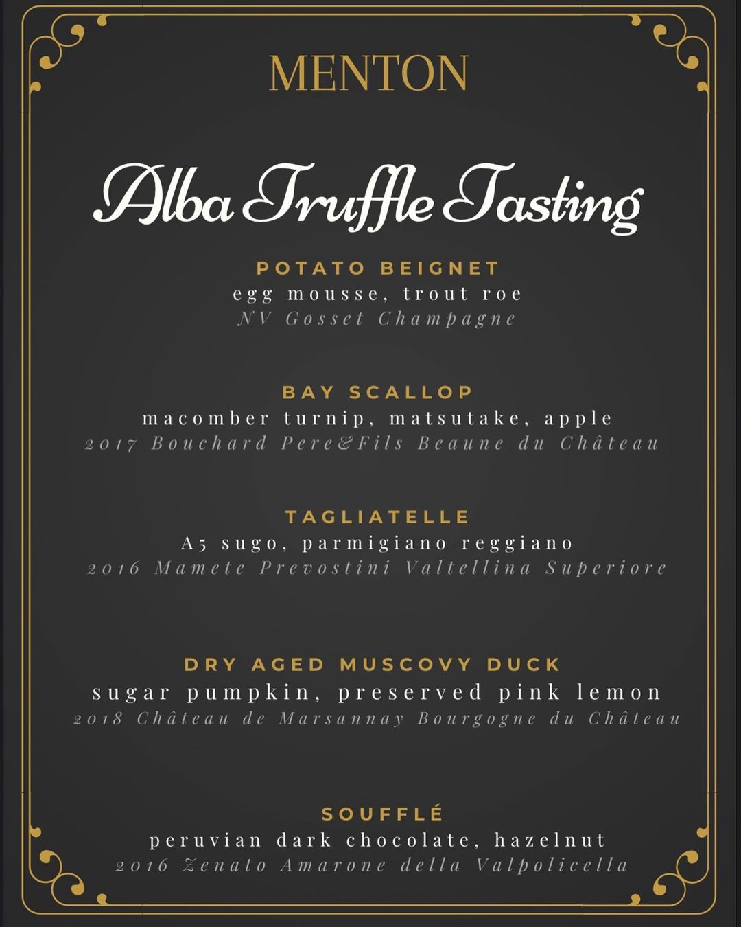 Truffle Tasting Menu - Boston Restaurant News and Events