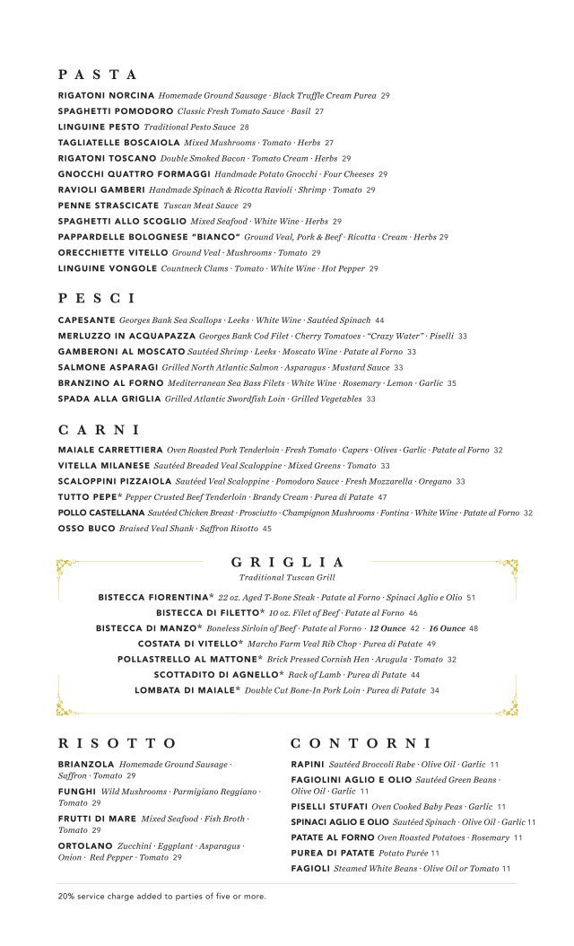 Toscano Boston restaurant in Boston, MA on BostonChefs.com: guide to ...