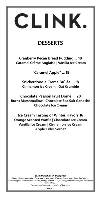 Clink restaurant in Boston, MA on BostonChefs.com: guide to Boston ...