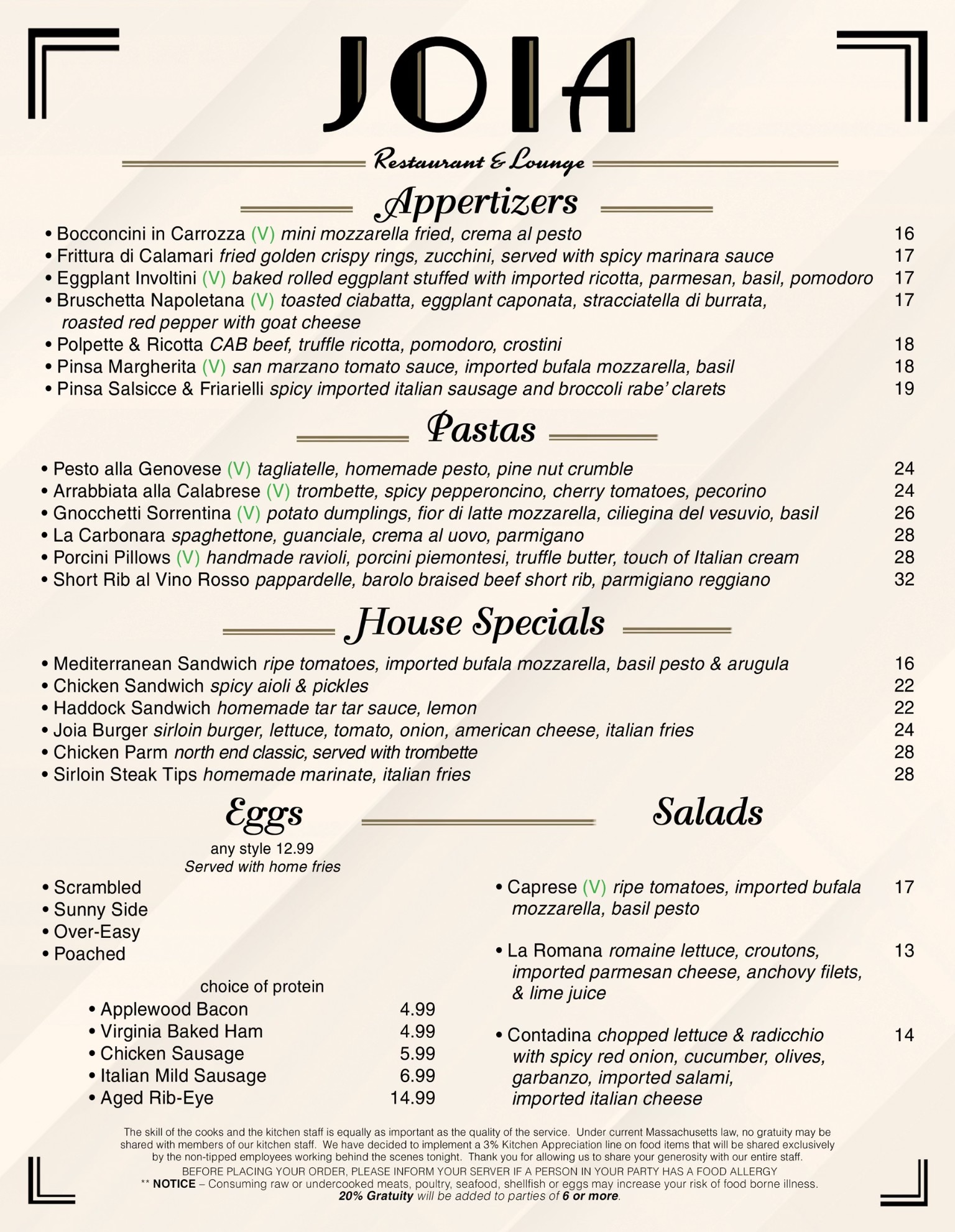 Joia Opens at the Harborside Inn - Boston Restaurant News and Events