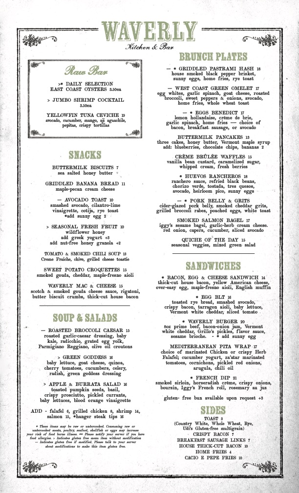 Waverly Kitchen & Bar restaurant in Charlestown, MA on BostonChefs.com ...
