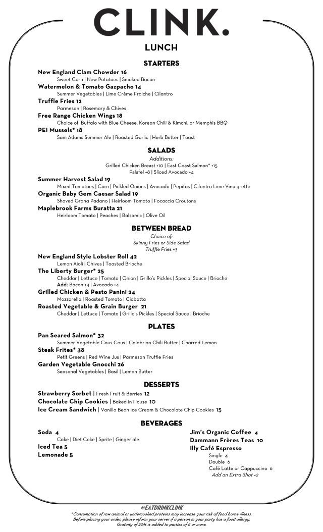 Clink restaurant in Boston, MA on BostonChefs.com: guide to Boston ...