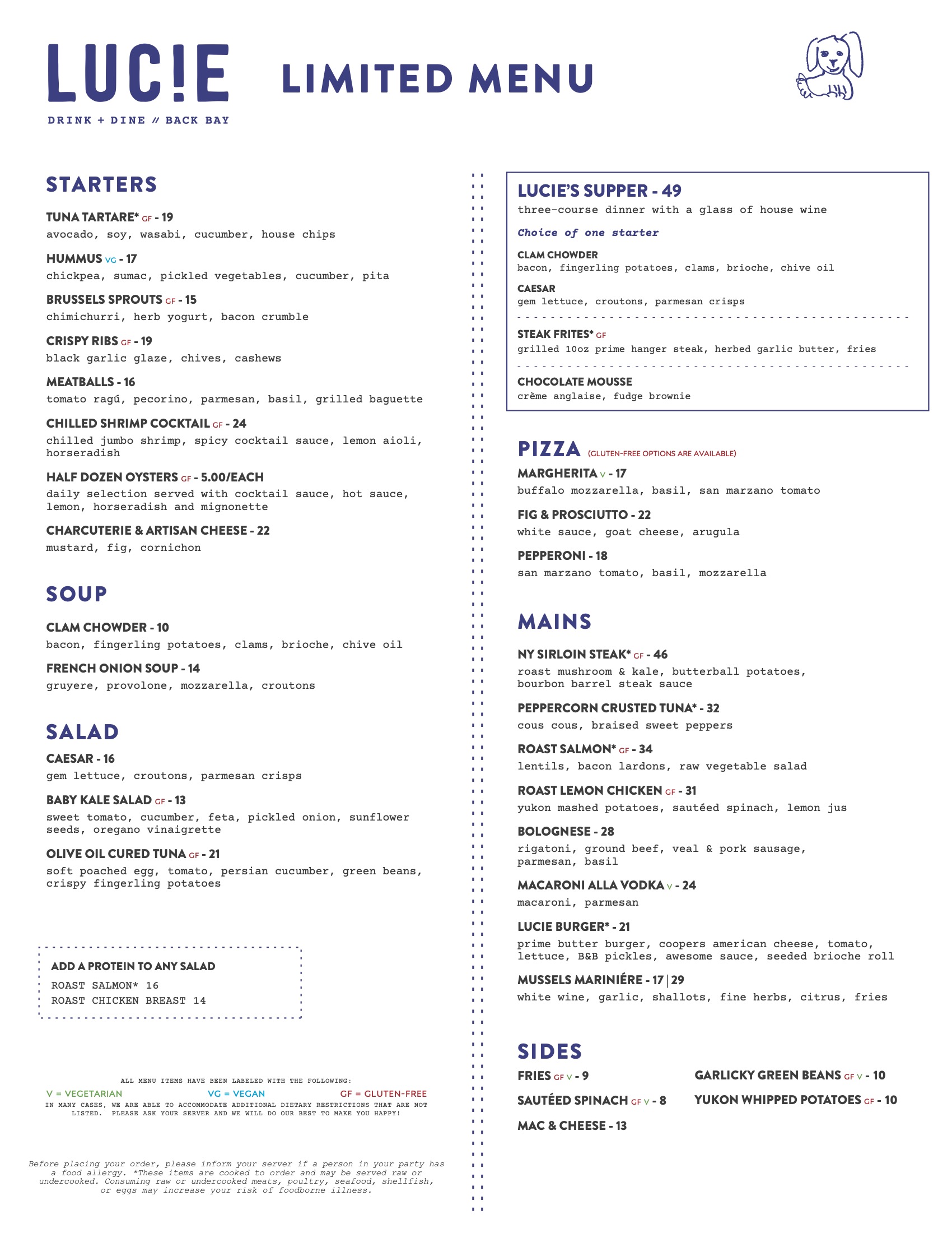LUCIE Drink + Dine restaurant in Boston, MA on BostonChefs.com: guide ...