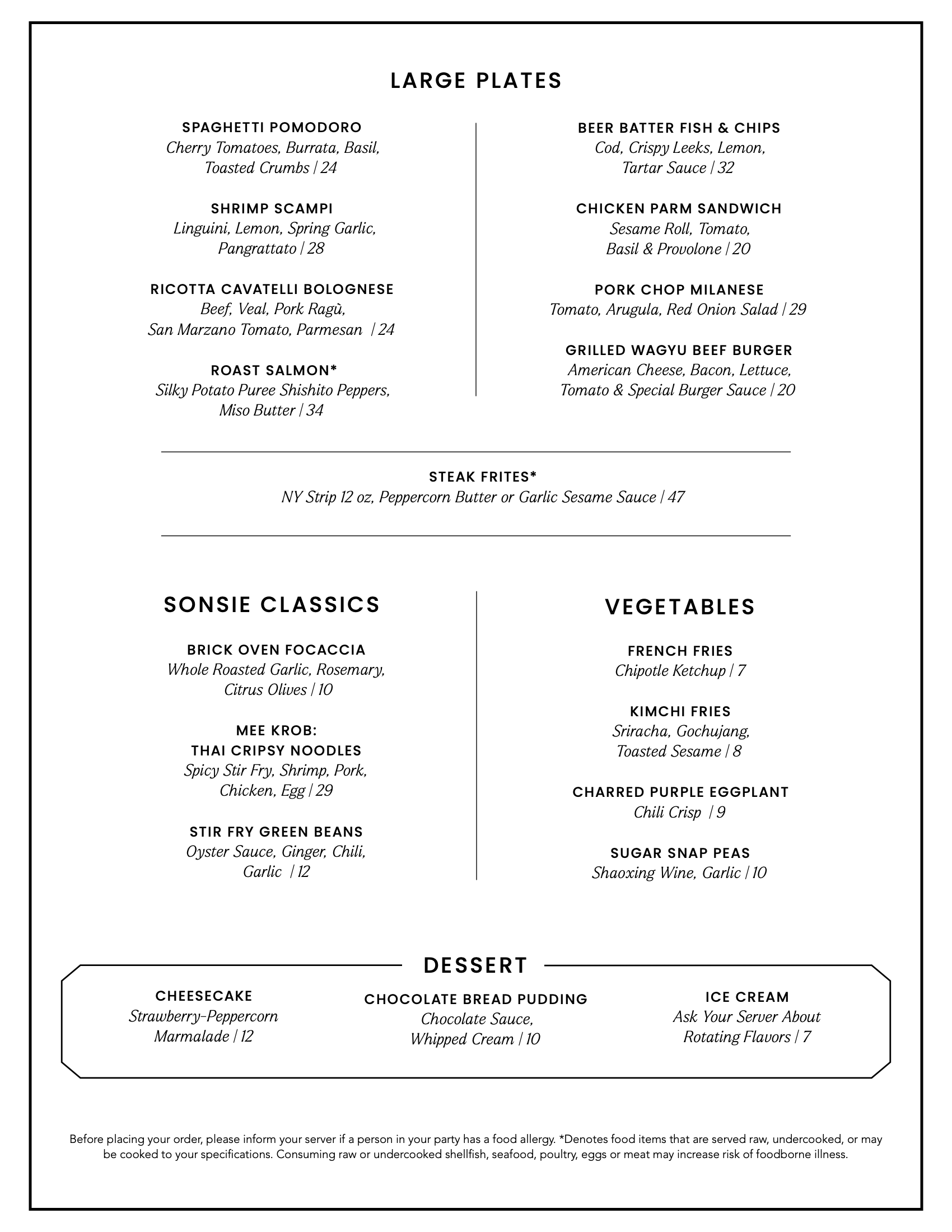 Sonsie restaurant in Boston, MA on BostonChefs.com: guide to Boston ...