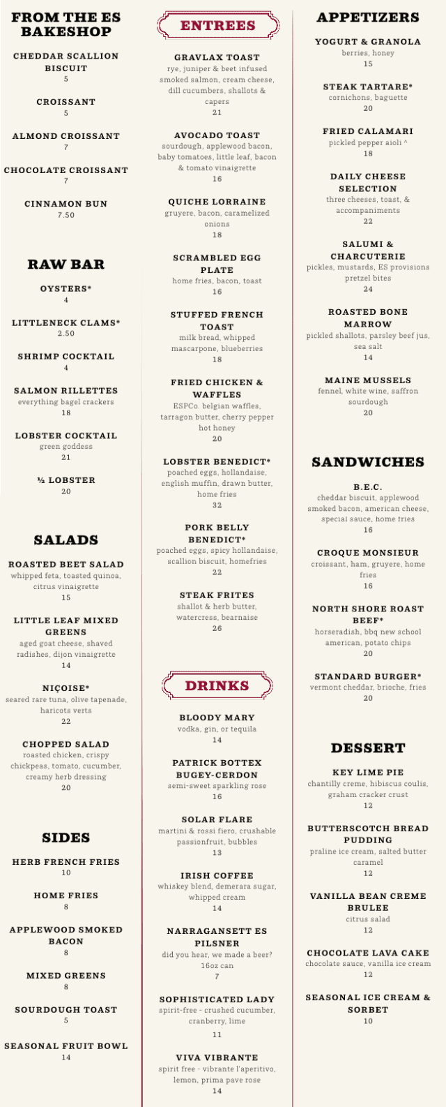 Eastern Standard Kitchen & Drinks restaurant in Boston, MA on ...
