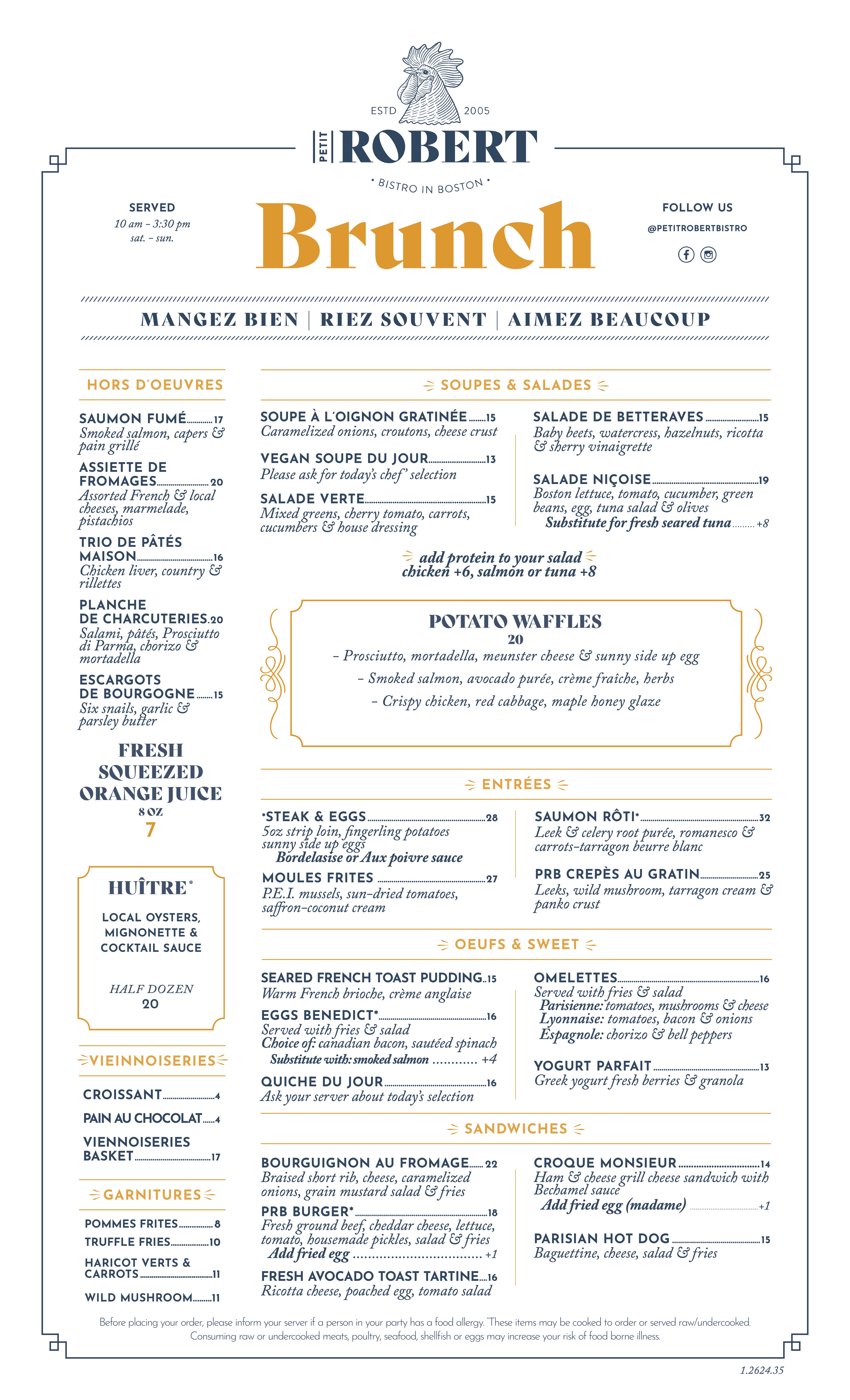 Petit Robert Bistro restaurant in Boston, MA on BostonChefs.com: guide ...