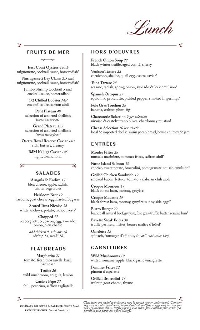 Bistro du Midi restaurant in Boston, MA on BostonChefs.com: guide to ...