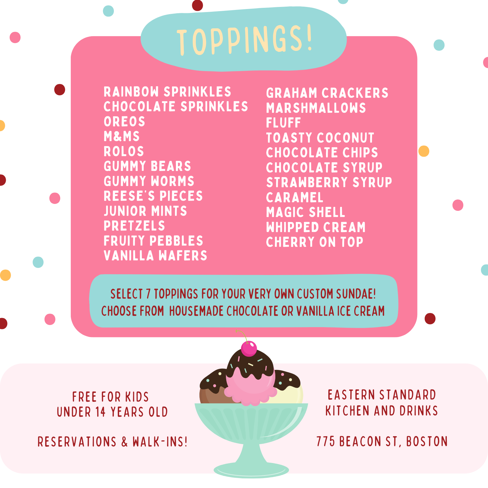 LDW DIY Sundaes at ESK - Boston Restaurant News and Events
