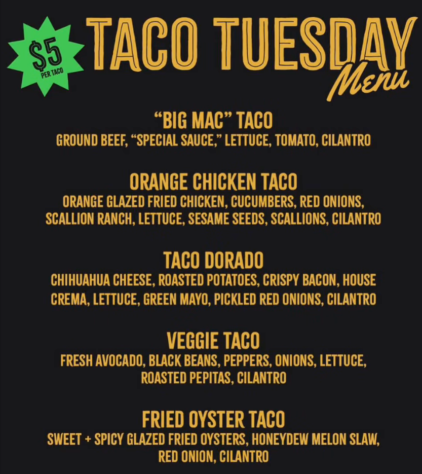 Taco Tuesdays at Yellow Door - Boston Restaurant News and Events