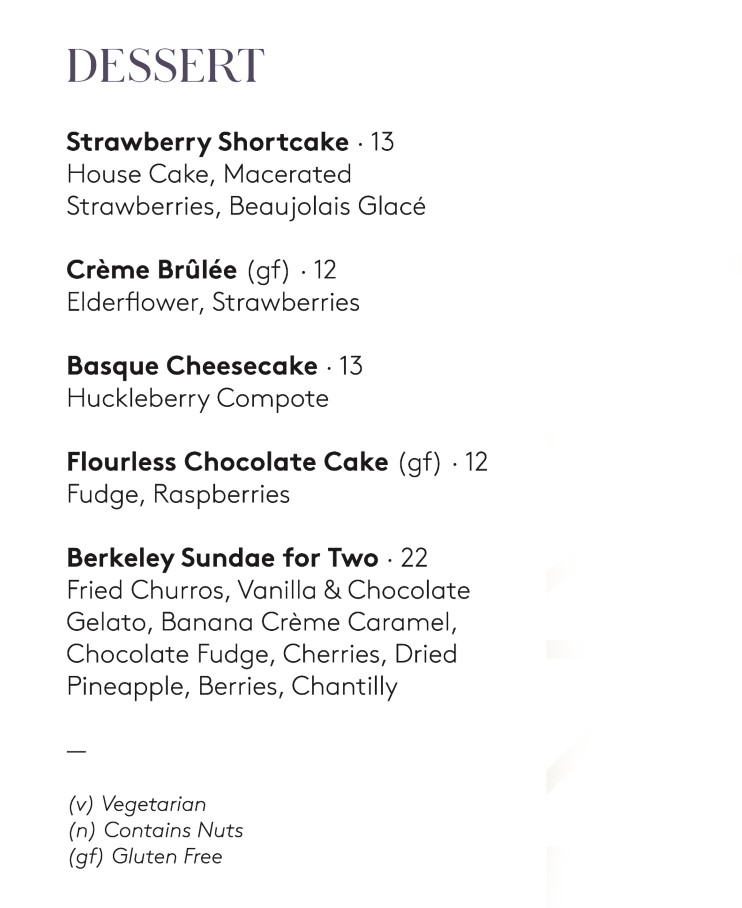 The Berkeley restaurant in Boston, MA on BostonChefs.com: guide to ...