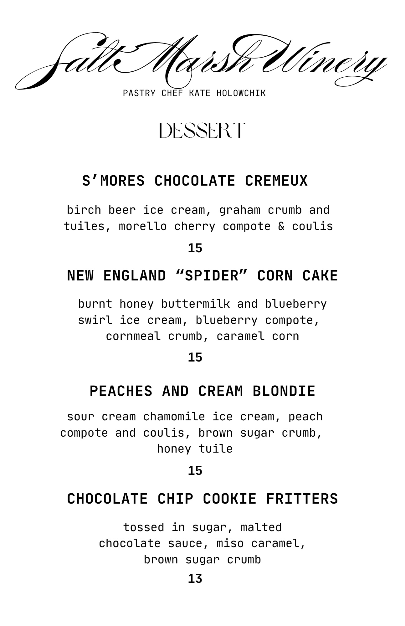 The Salt Marsh Winery restaurant in Scituate, MA on BostonChefs.com ...