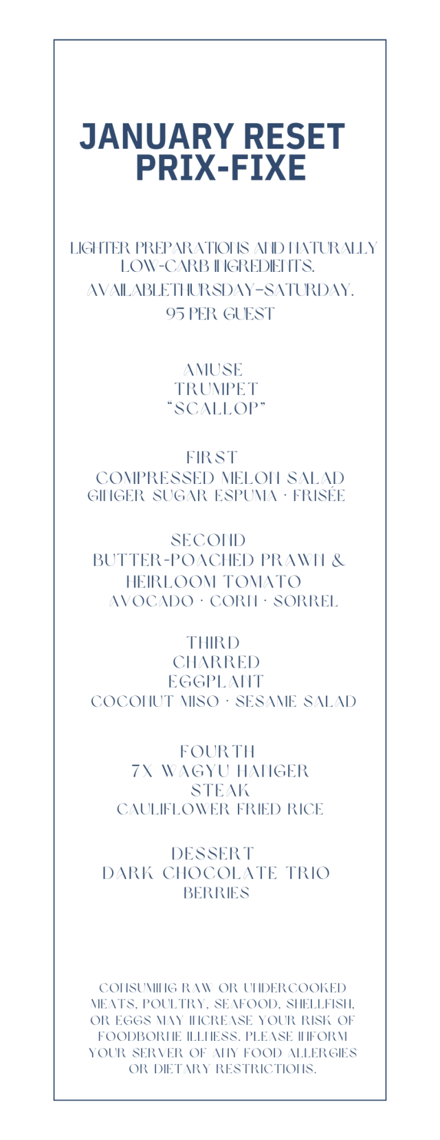 Reset Prix Fixe at The Berkeley - Boston Restaurant News and Events